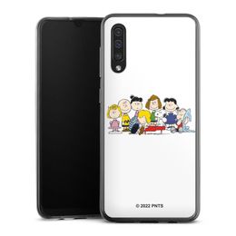 DeinDesign Galaxy A50 Handy Silikon H&uuml;lle Case transparent Handyh&uuml;lle Peanuts Kindheit Merchandise Silikon Case