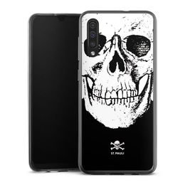 DeinDesign Galaxy A50 Handy Silikon H&uuml;lle Case transparent Handyh&uuml;lle Totenkopf Fc St. Pauli Official Licensed Product Silikon Case
