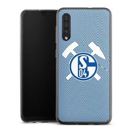 DeinDesign Galaxy A50 Handy Silikon H&uuml;lle Case transparent Handyh&uuml;lle Bundesliga Stripes Fc Schalke 04 Silikon Case