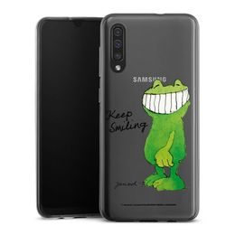 DeinDesign Galaxy A50 Handy Silikon H&uuml;lle Case transparent Handyh&uuml;lle Janosch Frog Motivation Silikon Case