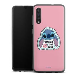 DeinDesign Galaxy A50 Handy Silikon H&uuml;lle Case transparent Handyh&uuml;lle Lilo & Stitch Disney Sayings Silikon Case
