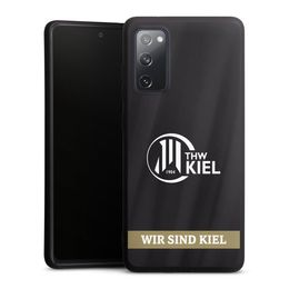 DeinDesign Galaxy S20 FE Handy Premium Silikon H&uuml;lle Handyh&uuml;lle schwarz Case Thw Kiel Merchandise Handball Silikon Premium Case