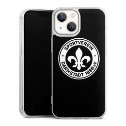 DeinDesign iPhone 13 Mini Handy Slim Case Silikon Handyh&uuml;lle transparent H&uuml;lle extra d&uuml;nn Sv Darmstadt 98 Official Licensed Product Logo Silikon Slim Case