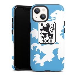 DeinDesign iPhone 13 Mini Handy Panzer Handyh&uuml;lle robuste Outdoor H&uuml;lle Schutzh&uuml;lle gl&auml;nzend Coat Of Arms Tsv 1860 M&uuml;nchen Official Licensed Product Tough Case