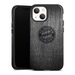 DeinDesign iPhone 13 Mini Handy Panzer Handyh&uuml;lle robuste Outdoor H&uuml;lle Schutzh&uuml;lle gl&auml;nzend Fcb Metallic Look Fc Bayern M&uuml;nchen Tough Case