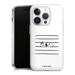 DeinDesign iPhone 14 Pro Handy Case Handyh&uuml;lle transparent H&uuml;lle Snoopy Dog Peanuts Hard Case