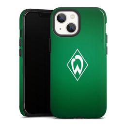 DeinDesign iPhone 13 Mini Handy Panzer Handyh&uuml;lle robuste Outdoor H&uuml;lle Schutzh&uuml;lle gl&auml;nzend Merchandise Sv Werder Bremen Logo Tough Case