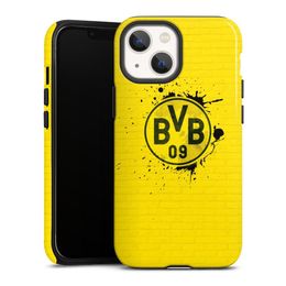 DeinDesign iPhone 13 Mini Handy Panzer Handyh&uuml;lle robuste Outdoor H&uuml;lle Schutzh&uuml;lle gl&auml;nzend Official Licensed Product Bvb Borussia Dortmund Tough Case