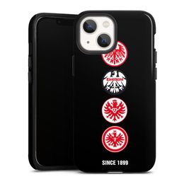 DeinDesign iPhone 13 Mini Handy Panzer Handyh&uuml;lle robuste Outdoor H&uuml;lle Schutzh&uuml;lle gl&auml;nzend Eintracht Frankfurt Soccer Sge Tough Case
