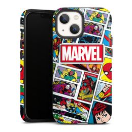 DeinDesign iPhone 13 Mini Handy Panzer Handyh&uuml;lle robuste Outdoor H&uuml;lle Schutzh&uuml;lle gl&auml;nzend Muster Comic Marvel Tough Case