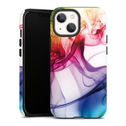 DeinDesign iPhone 13 Mini Handy Panzer Handyh&uuml;lle robuste Outdoor H&uuml;lle Schutzh&uuml;lle gl&auml;nzend Rainbow Colour Water Tough Case