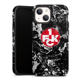 DeinDesign iPhone 13 Mini Handy Panzer Handyh&uuml;lle robuste Outdoor H&uuml;lle Schutzh&uuml;lle gl&auml;nzend Coat Of Arms 1. Fc Kaiserslautern Muster Tough Case
