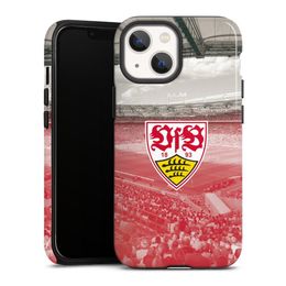 DeinDesign iPhone 13 Mini Handy Panzer Handyh&uuml;lle robuste Outdoor H&uuml;lle Schutzh&uuml;lle gl&auml;nzend Stadium Vfb Stuttgart Official Licensed Product Tough Case