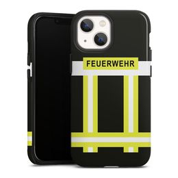 DeinDesign iPhone 13 Mini Handy Panzer Handyh&uuml;lle robuste Outdoor H&uuml;lle Schutzh&uuml;lle gl&auml;nzend Fire Fighters Job Fire Fighter Tough Case