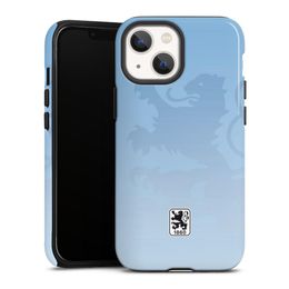 DeinDesign iPhone 13 Mini Handy Panzer Handyh&uuml;lle robuste Outdoor H&uuml;lle Schutzh&uuml;lle gl&auml;nzend Official Licensed Product Logo Tsv 1860 M&uuml;nchen Tough Case