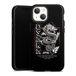 DeinDesign iPhone 13 Mini Handy Panzer Handyh&uuml;lle robuste Outdoor H&uuml;lle Schutzh&uuml;lle gl&auml;nzend Ocean Dragon Japan Tough Case