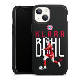 DeinDesign iPhone 13 Mini Handy Panzer Handyh&uuml;lle robuste Outdoor H&uuml;lle Schutzh&uuml;lle gl&auml;nzend Fc Bayern M&uuml;nchen Klara B&uuml;hl Official Licensed Product Tough Case