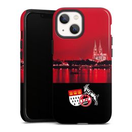 DeinDesign iPhone 13 Mini Handy Panzer Handyh&uuml;lle robuste Outdoor H&uuml;lle Schutzh&uuml;lle gl&auml;nzend 1. Fc K&ouml;ln Skyline Official Licensed Product Tough Case