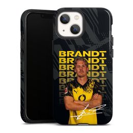 DeinDesign iPhone 13 Mini Handy Panzer Handyh&uuml;lle robuste Outdoor H&uuml;lle Schutzh&uuml;lle gl&auml;nzend Julian Brandt Bvb Borussia Dortmund Tough Case