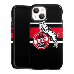 DeinDesign iPhone 13 Mini Handy Panzer Handyh&uuml;lle robuste Outdoor H&uuml;lle Schutzh&uuml;lle gl&auml;nzend Official Licensed Product 1. Fc K&ouml;ln Logo Tough Case