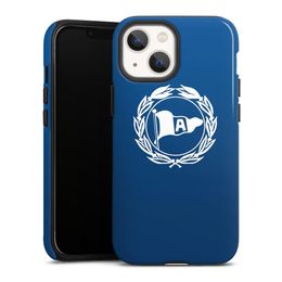 DeinDesign iPhone 13 Mini Handy Panzer Handyh&uuml;lle robuste Outdoor H&uuml;lle Schutzh&uuml;lle gl&auml;nzend Arminia Bielefeld Soccer Official Licensed Product Tough Case