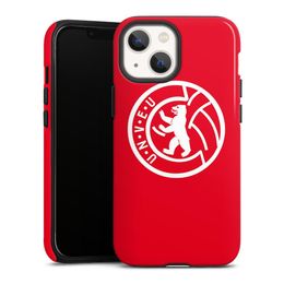 DeinDesign iPhone 13 Mini Handy Panzer Handyh&uuml;lle robuste Outdoor H&uuml;lle Schutzh&uuml;lle gl&auml;nzend Bear 1. Fc Union Berlin Official Licensed Product Tough Case