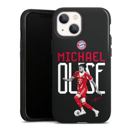 DeinDesign iPhone 13 Mini Handy Panzer Handyh&uuml;lle robuste Outdoor H&uuml;lle Schutzh&uuml;lle gl&auml;nzend Fc Bayern M&uuml;nchen Michael Olise Official Licensed Product Tough Case
