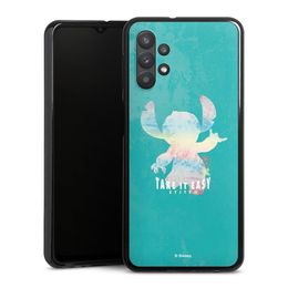 DeinDesign Galaxy A32 5G Handy Silikon H&uuml;lle Case schwarz Handyh&uuml;lle Official Licensed Product Lilo & Stitch Disney