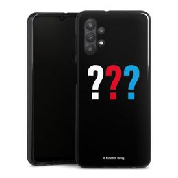 DeinDesign Galaxy A32 5G Handy Silikon H&uuml;lle Case schwarz Handyh&uuml;lle Official Licensed Product Logo Die Drei ???