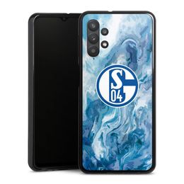 DeinDesign Galaxy A32 5G Handy Silikon H&uuml;lle Case schwarz Handyh&uuml;lle Fc Schalke 04 Logo Merchandise