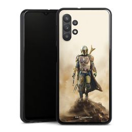 DeinDesign Galaxy A32 5G Handy Silikon H&uuml;lle Case schwarz Handyh&uuml;lle Official Licensed Product The Mandalorian Star Wars
