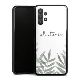 DeinDesign Galaxy A32 5G Handy Silikon H&uuml;lle Case schwarz Handyh&uuml;lle Water Colour Palm Tree Jungle