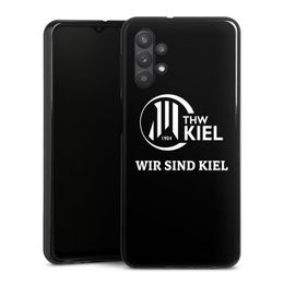 DeinDesign Galaxy A32 5G Handy Silikon H&uuml;lle Case schwarz Handyh&uuml;lle Thw Kiel Handball Merchandise