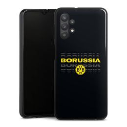 DeinDesign Galaxy A32 5G Handy Silikon H&uuml;lle Case schwarz Handyh&uuml;lle Official Licensed Product Borussia Dortmund Bvb