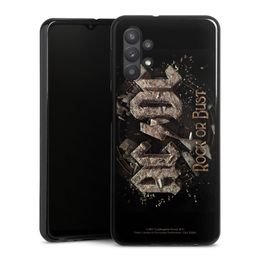 DeinDesign Galaxy A32 5G Handy Silikon H&uuml;lle Case schwarz Handyh&uuml;lle Rock Or Bust Official Licensed Product Acdc