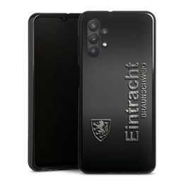 DeinDesign Galaxy A32 5G Handy Silikon H&uuml;lle Case schwarz Handyh&uuml;lle Eintracht Braunschweig Logo Official Licensed Product