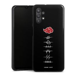DeinDesign Galaxy A32 5G Handy Silikon H&uuml;lle Case schwarz Handyh&uuml;lle Naruto Shippuden Akatsuki Official Licensed Product