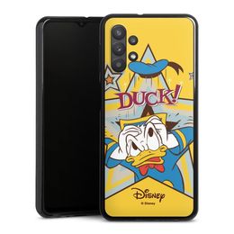 DeinDesign Galaxy A32 5G Handy Silikon H&uuml;lle Case schwarz Handyh&uuml;lle Disney Official Licensed Product Donald Duck