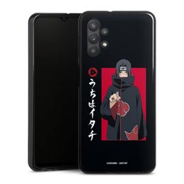 DeinDesign Galaxy A32 5G Handy Silikon H&uuml;lle Case schwarz Handyh&uuml;lle Itachi Uchiha Official Licensed Product Naruto Shippuden