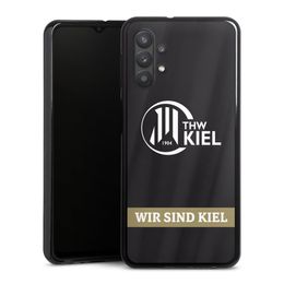 DeinDesign Galaxy A32 5G Handy Silikon H&uuml;lle Case schwarz Handyh&uuml;lle Thw Kiel Handball Merchandise