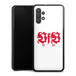 DeinDesign Galaxy A32 5G Handy Silikon H&uuml;lle Case schwarz Handyh&uuml;lle Vfb Stuttgart Lettering Official Licensed Product