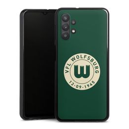 DeinDesign Galaxy A32 5G Handy Silikon H&uuml;lle Case schwarz Handyh&uuml;lle Vfl Wolfsburg Official Licensed Product 80 Jahre