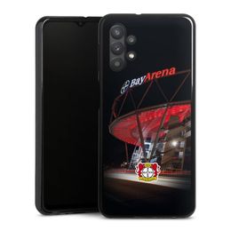 DeinDesign Galaxy A32 5G Handy Silikon H&uuml;lle Case schwarz Handyh&uuml;lle Bayer 04 Leverkusen Stadium Official Licensed Product