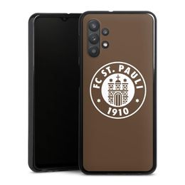 DeinDesign Galaxy A32 5G Handy Silikon H&uuml;lle Case schwarz Handyh&uuml;lle Fc St. Pauli Official Licensed Product Coat Of Arms