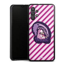 DeinDesign Galaxy A32 5G Handy Silikon H&uuml;lle Case schwarz Handyh&uuml;lle Alice In Wonderland Disney Grinning Cat