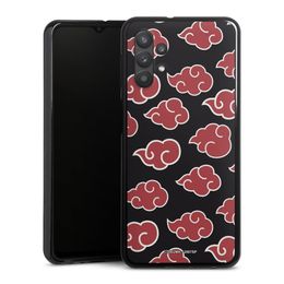 DeinDesign Galaxy A32 5G Handy Silikon H&uuml;lle Case schwarz Handyh&uuml;lle Akatsuki Pattern Naruto Shippuden
