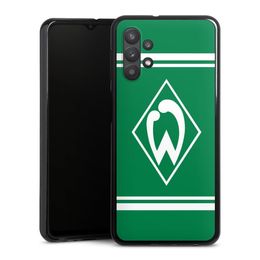 DeinDesign Galaxy A32 5G Handy Silikon H&uuml;lle Case schwarz Handyh&uuml;lle Logo Sv Werder Bremen Official Licensed Product