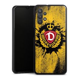 DeinDesign Galaxy A32 5G Handy Silikon H&uuml;lle Case schwarz Handyh&uuml;lle Official Licensed Product Soccer Sg Dynamo Dresden