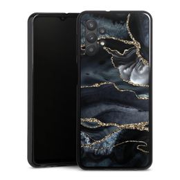 DeinDesign Galaxy A32 5G Handy Silikon H&uuml;lle Case schwarz Handyh&uuml;lle Trends Glitzer Marble
