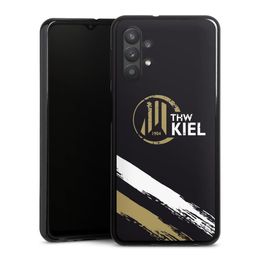 DeinDesign Galaxy A32 5G Handy Silikon H&uuml;lle Case schwarz Handyh&uuml;lle Thw Kiel Handball Logo